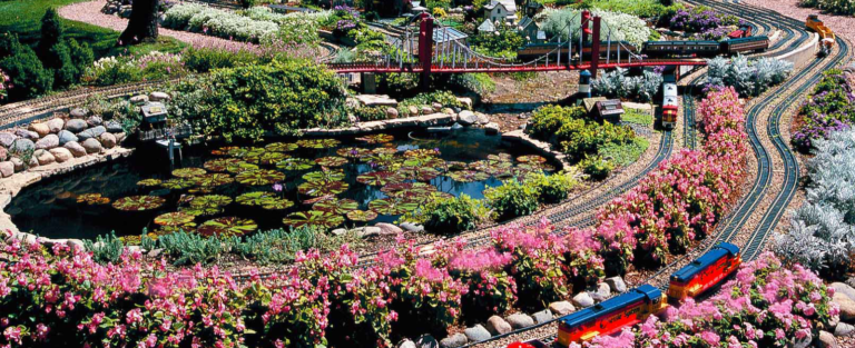 Outdoor Model Train Layout - Wandering Tree Estate