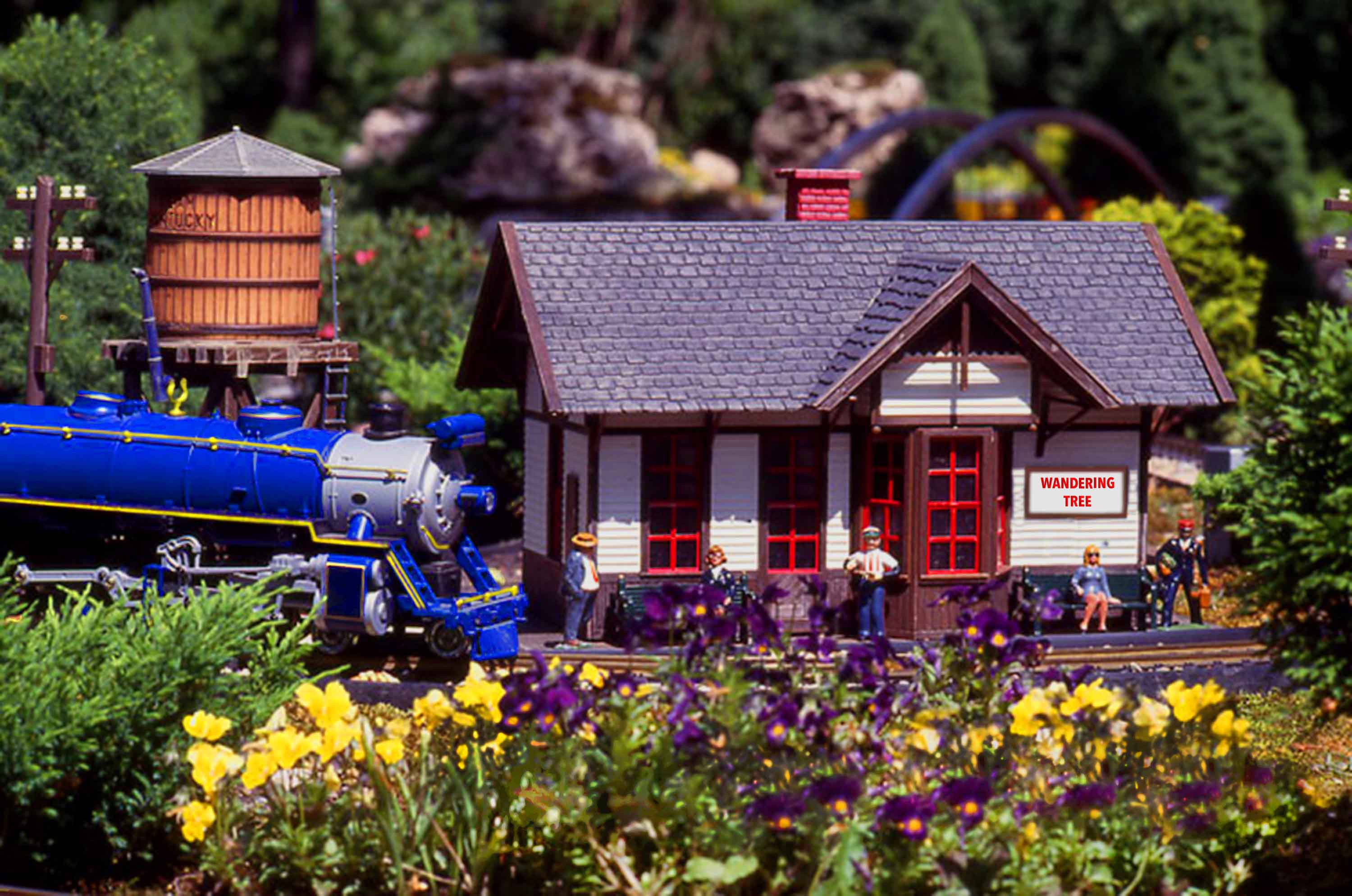 Outdoor Model Train Layout | Wandering Tree Estate